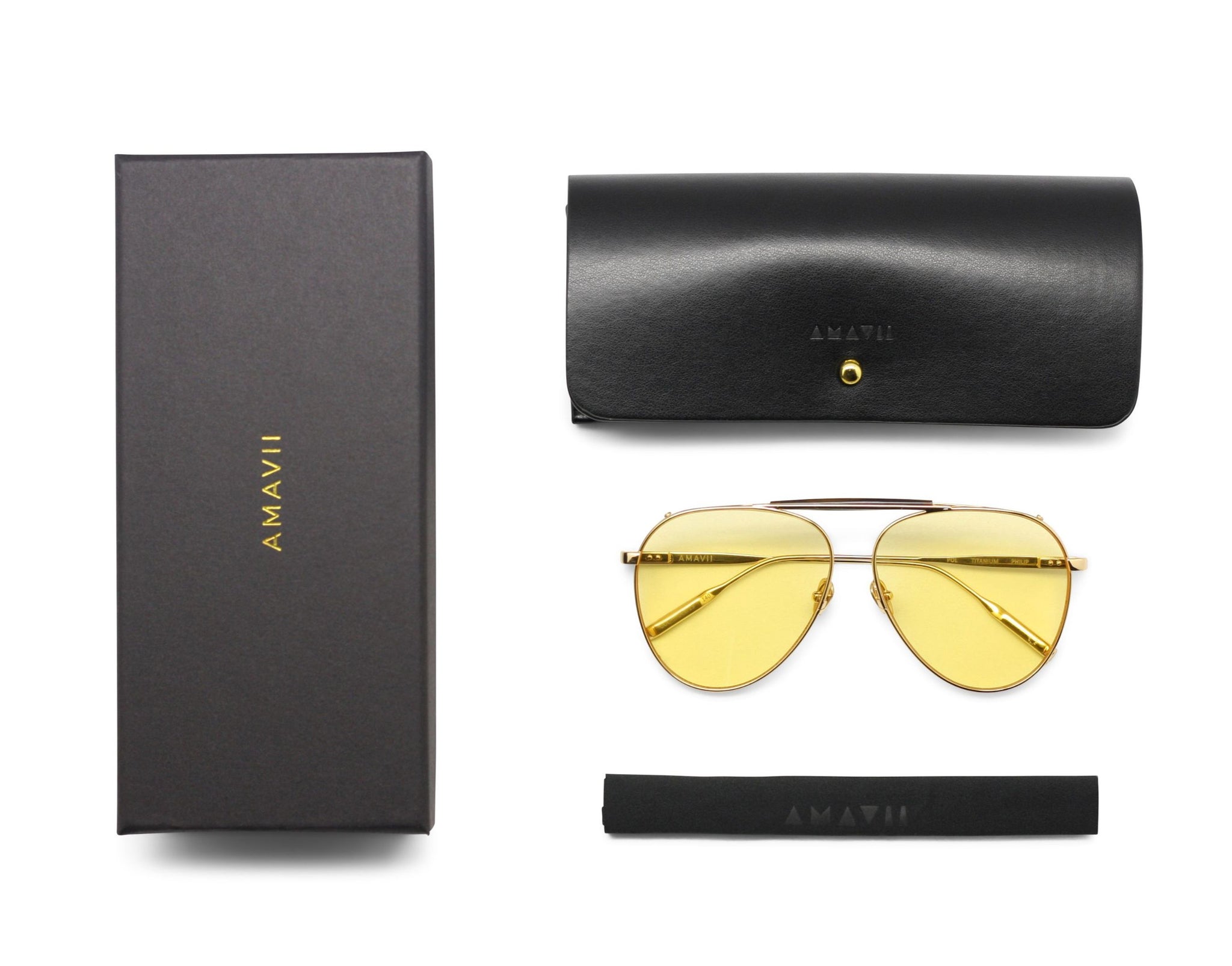 PHILIP - 18K Gold – AMAVII Eyewear